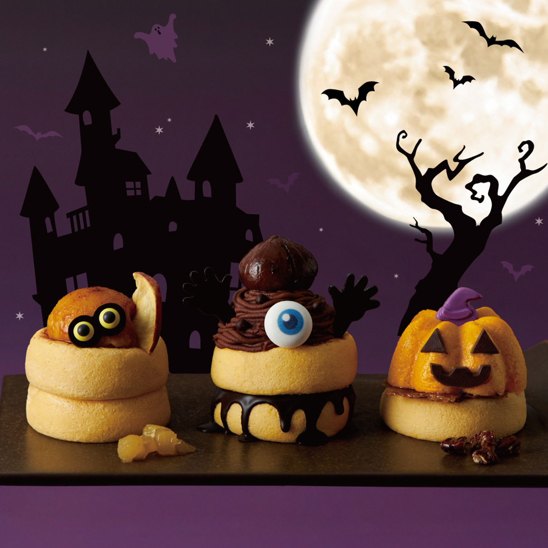 食欲の秋、3つの秋とふわふわおばけ ＜ハロウィン限定＞史上最高に可愛いおばけたちがスフレをジャック！！ | Foooood