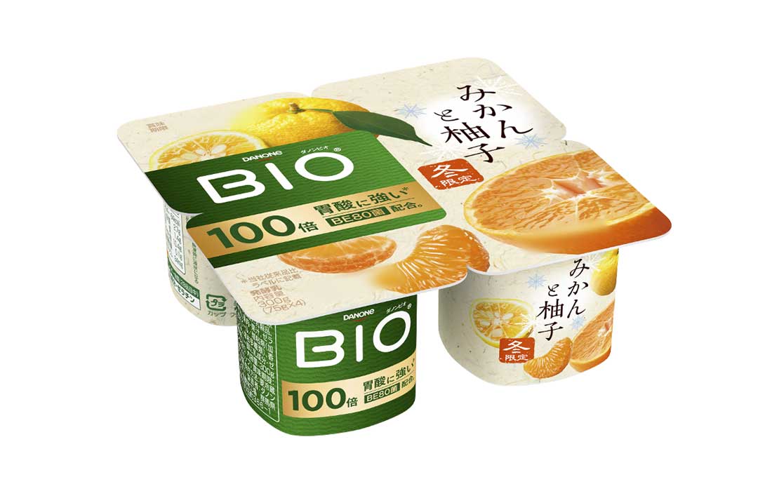 「ダノンビオ」2023年冬の季節限定フレーバー 「ダノンビオ みかんと柚子」発売 | Foooood