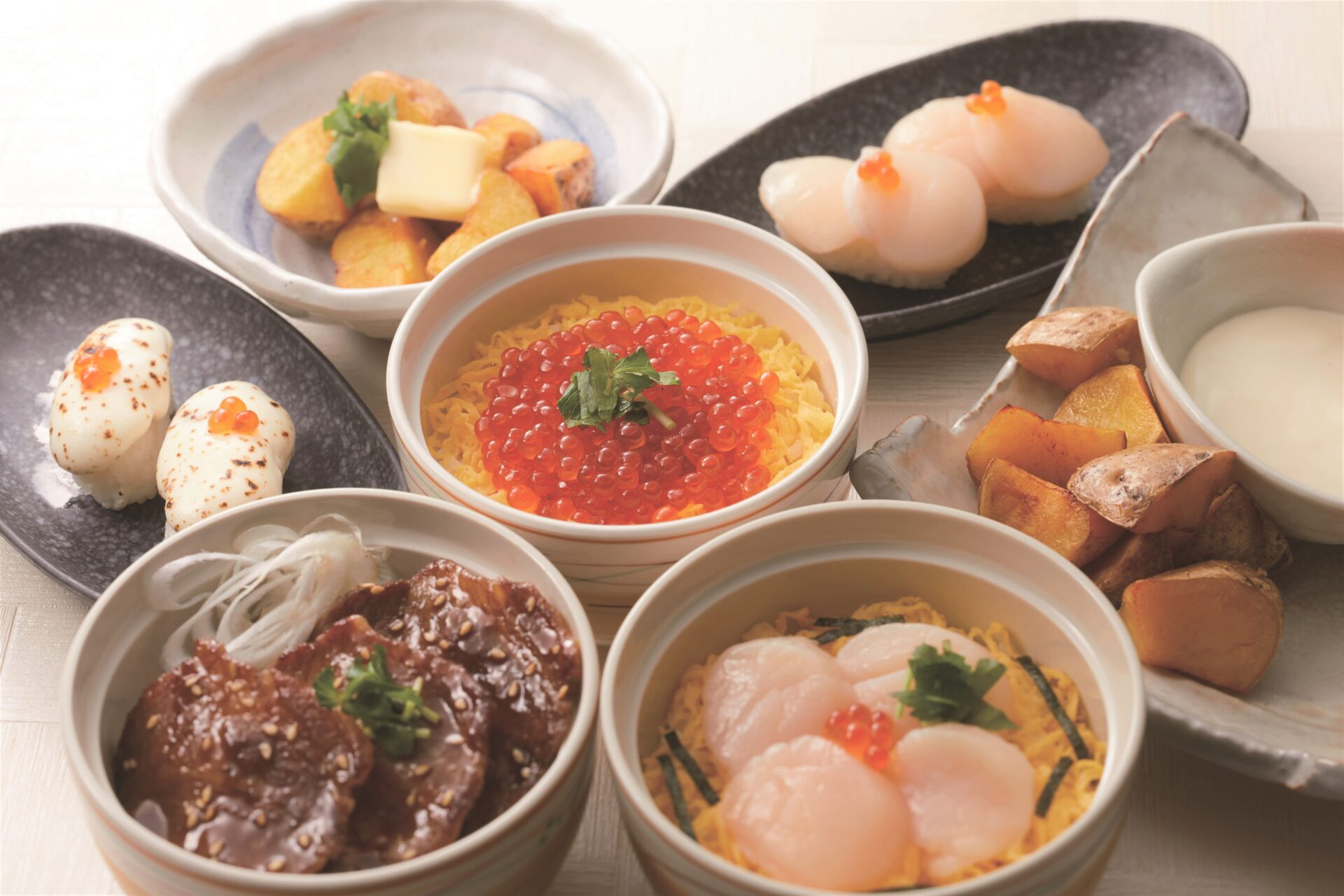 和食さと ミニいくら丼もミニ豚丼も食べ放題「北海道フェア」スタート!! | Foooood