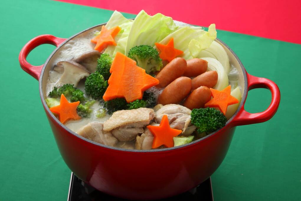 【ミツカン】パーティーにおすすめ！華やかなクリスマス鍋レシピ3選を大公開！ | Foooood