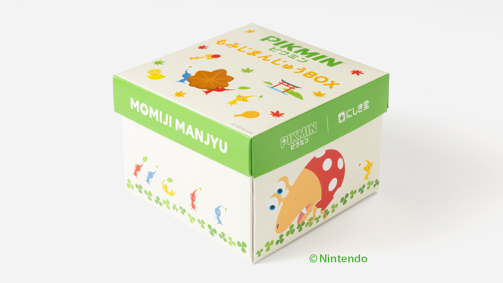 「ピクミンテラス in 宮島SA(サービスエリア)」にて《ピクミンもみじ饅頭BOX》が新発売！広島菓子処にしき堂より | Foooood